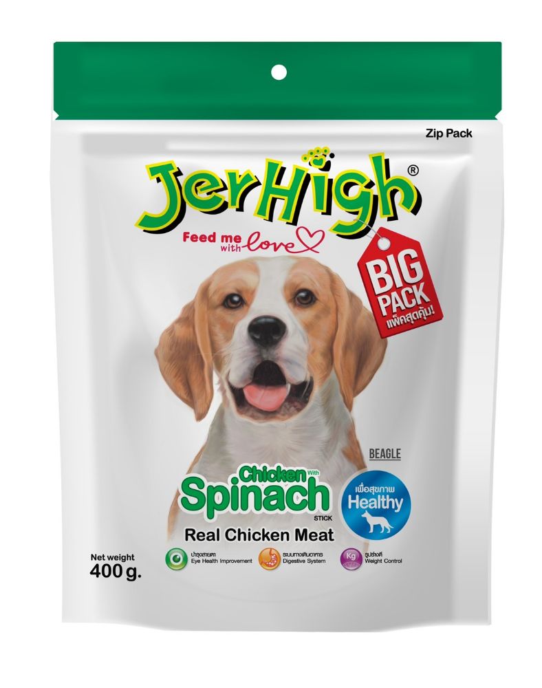 Jerhigh Pet Shop Online Store. เจอร์ไฮ ชิคเก้น วิช สพิแนท สติ๊ก 400 ก. ...